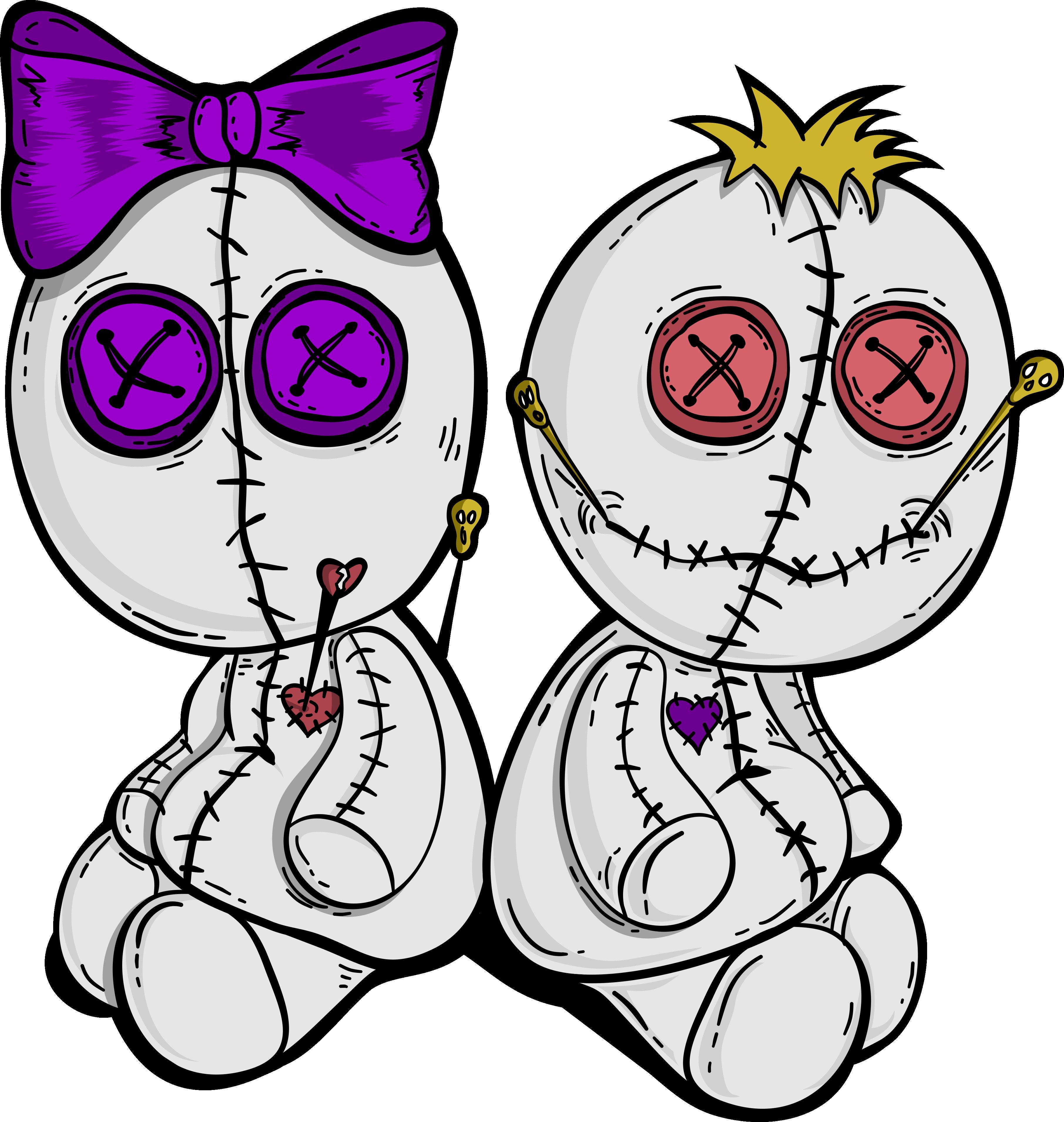 The Gothlings Plushie Voodoo Dolls – Danse Macabre Menagerie LLC